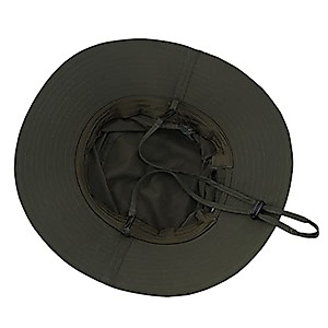 Connectyle Lightweight Cool Mesh Ponytail Bucket Sun Hat for Women UPF 50+ Summer UV Hat Army Green