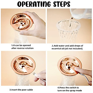 Narvokey Crystal Table Lamp with Humidifiers for Bedroom,18 Color Auto Changing Diamond Bedside Lamp for Bedroom Living Room,Girlfriends Gift