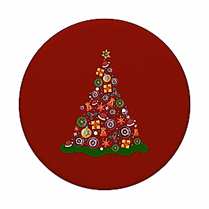 Christmas Lawn Bowls Idea & Christmas Tree Xmas Lawn Bowling PopSockets Swappable PopGrip
