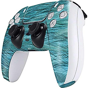Skinit Decal Gaming Skin Compatible with PS5 and Compatible with PS5 Digital Edition DualSense Controller - Skinit Originally Designed Feather Design