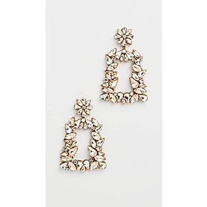 Deepa Gurnani Women's Deepa by Deepa Gurnani Gold Crystal Earrings, Gold Multi, One Size