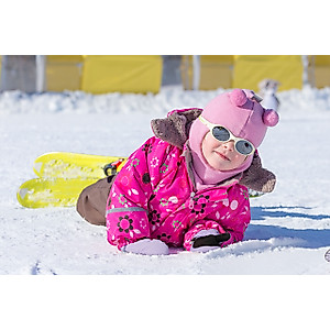 SimpliKids Kids Mittens Winter Insulation Waterproof Girls Ski Mittens,Toddler,Lavender