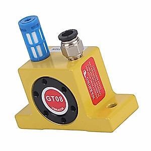 1/8 NPT Pneumatic Vibrator, Air Compressor Accessory Provide Inline Vibration for Sandblaster Cabinet Hopper Industrial Machine