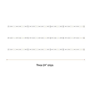 Sylvania Smart (3) 2ft Bluetooth 36W LED Flex Light Strip Kit with Remote Control, Full Color, 2700K - 6500K, Expandable up to 20ft, for Alexa / Google / Apple HomeKit (75543)