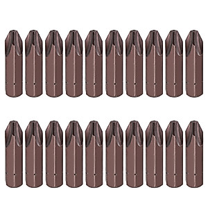 Utoolmart 20Pcs Phillips PH3 Screwdriver Bits, 8mm Dia Hex Shank, S2 Magnetic Screwdriver Bits, 32mm Length