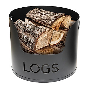 Valiant 3-Piece Fireside Metal Storage Set Black