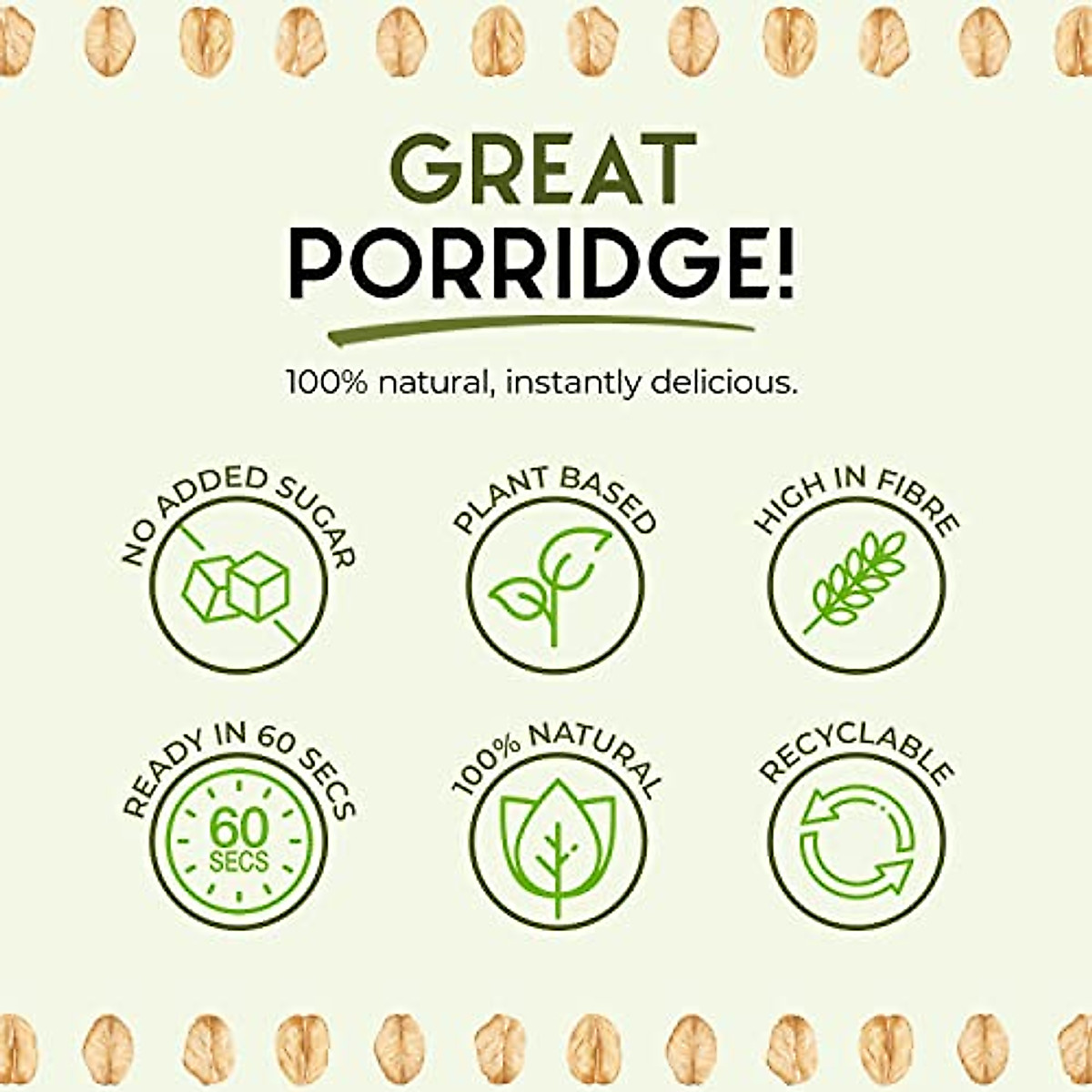 THE GREAT BRITISH PORRIDGE CO Blueberry Banana Porridge, 385 GR