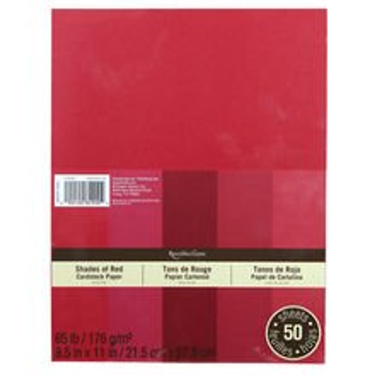 Recollections Cardstock Paper, 5 Shades of Red 8 1/2 x 11