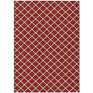 Dalyn Rugs Indoor/Outdoor York YO1 Red Washable 8' x 10'