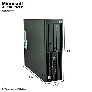 HP Z230 SFF Desktop Computer PC, Intel Core i3-4130 3.4GHz, 32G DDR3, 1T HDD, WiFi, BT, 4K Support, DP, Windows 10 Pro 64 Bit-Multi-Language Supports English/Spanish/French (Renewed)