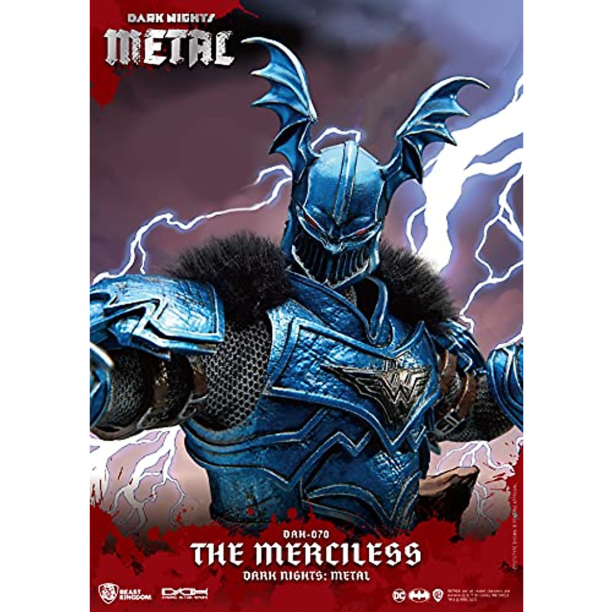 Beast Kingdom Dark Nights: Death Metal: Batman The Merciless DAH-070 Dynamic 8ction Action Figure, Multicolor