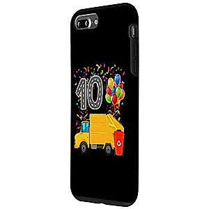 iPhone 7 Plus/8 Plus Happy 10 Birthday Rear Loader Garbage Truck Case
