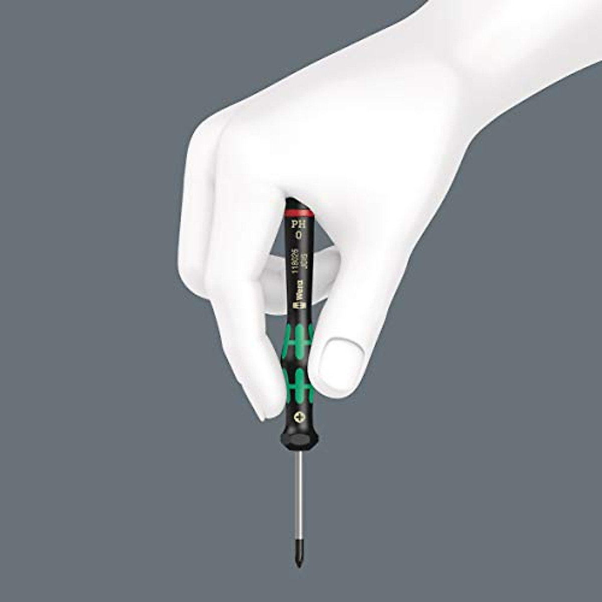 WERA 05118022001 2050 PH Screwdriver for Phillips Screws for Electronic Applications, PH 0 x 60 mm