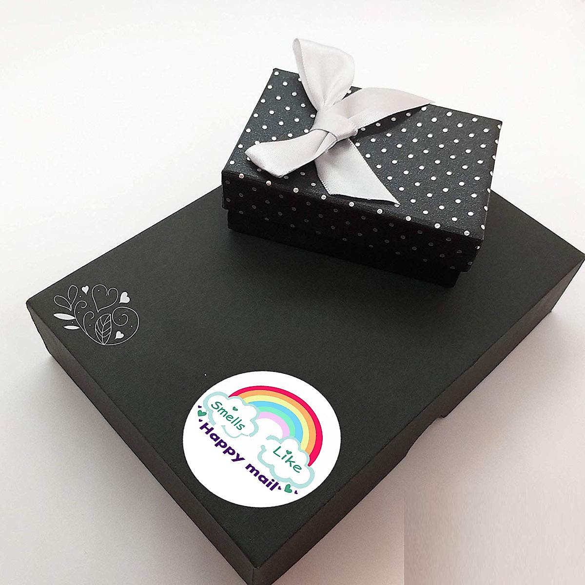 Remarkable Smells Like Happy Mail Stickers,1.5 Inch Happy Mail Cute Mailing Stickers,Round Packaging Colorful Rainbow Small Shop Stickers, Small Business, Thank You Sticker,500 PCS, Colorful,rainbow