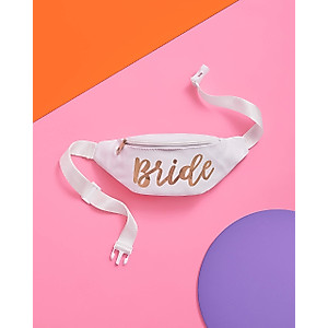 xo, Fetti Bachelorette Party Bride Tribe Fanny Packs - 8 Bags | Rose Gold Bridesmaid Favors, Bachelorette Party Decorations, Bride To Be Gift, Bach Favor, Bridal Shower