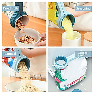 Ylliesy Bag Clips for Food with Pour Spouts Suitable for large plastic bags Kitchen Food Storage and Organization