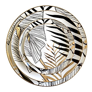 16-Piece Dinnerware Set, Round Dinner Plates , Dish set for 4,Scratch Resistant, Lead-Free, Microwave, Oven, and Dishwasher Safe