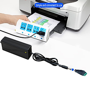 12V 5A 60W Power Supply Adapter, AC DC Converter 100V~240V to 12 Volt 5 Amp Transformer 5.5x2.5mm Plug, LED Strip Light 3D Printer LED Driver CCTV Security System LCD Monitor