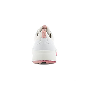 ECCO Women's Biom Hybrid 4 Gore-TEX Waterproof Golf Shoe, White/Silver Pink, 9-9.5