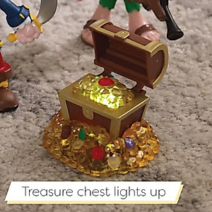 KidKraft Adventure Bound™: Wooden Pirate Ship Play Set with Lights and Sounds, Pirate Figures, 8 Pieces Included, Gift for Ages 3+