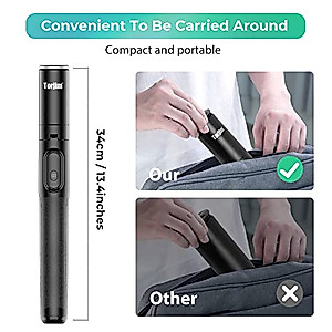 Torjim 60” Phone Tripod & Selfie Stick, All in One Extendable Cell Phone Tripod with Remote Shutter for Live Streaming/Video Recording/Photo, Upgraded iPhone Tripod Stand Compatible with iOS/Android