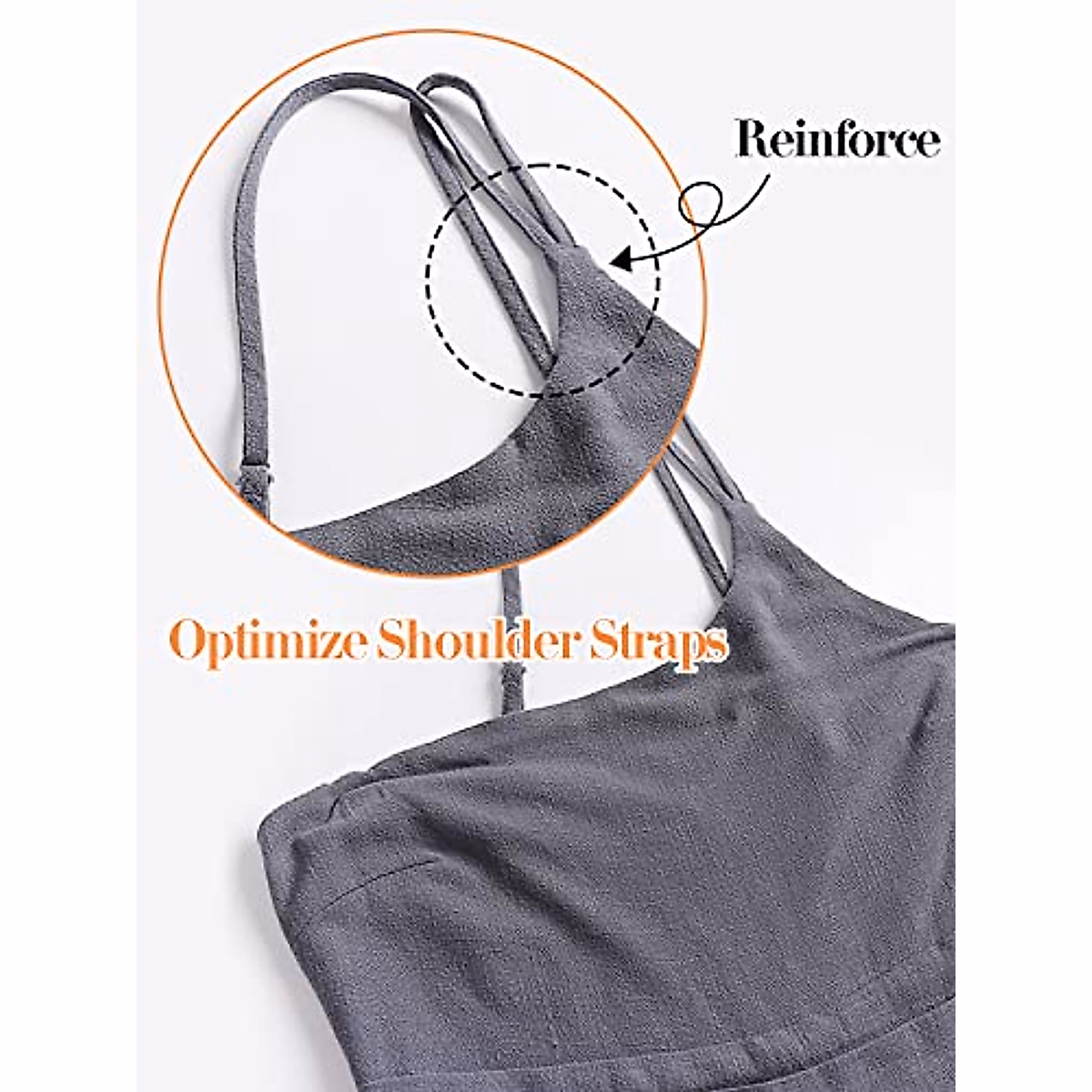 ANRABESS Women's Summer Straps One Shoulder Dressy High Waist Casual Wide Leg Jumpsuit Romper with Pockets 502mibai-L