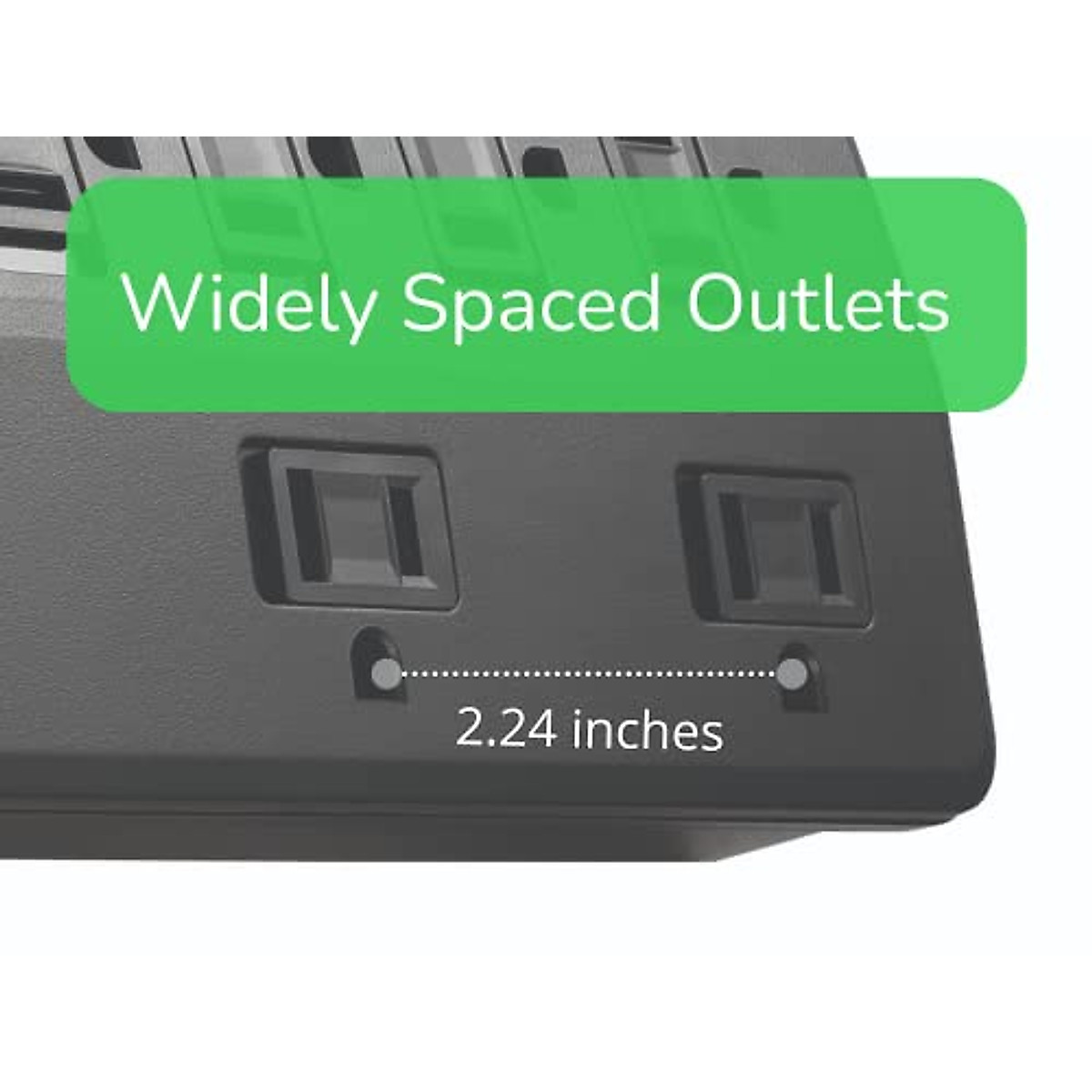 APC Power Strip with USB Charging Ports, Surge Protector P8U2, 2630 Joules, Flat Plug, 8 Outlets