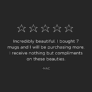 Karma Gifts 16 oz Black and White Boho Mug Butterfly - Cute Coffee and Tea Mug - Ceramic Coffee Mugs for Women and Men