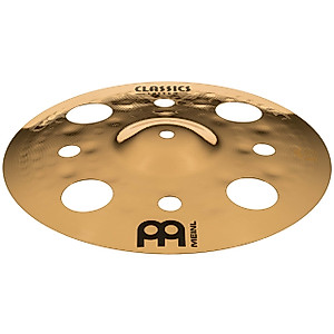 Meinl 12" Trash Splash Cymbal with Holes - Classics Custom Brilliant - Made In Germany, 2-YEAR WARRANTY (CC12TRS-B)