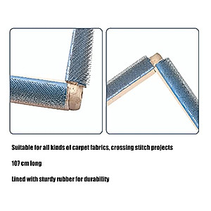 39.4In Strip for Carpet Tufting Frame, Easy to Cut, Tight Cloth, Needles, Suitable for Various Fabrics, 1 Piece