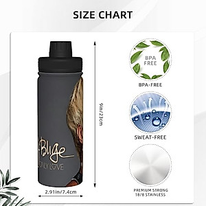 HIKTIEK Mary J Musics Blige Stainless Steel Insulated Tumbler Sports Water Bottle Hot and Cold Travel Cup 18oz