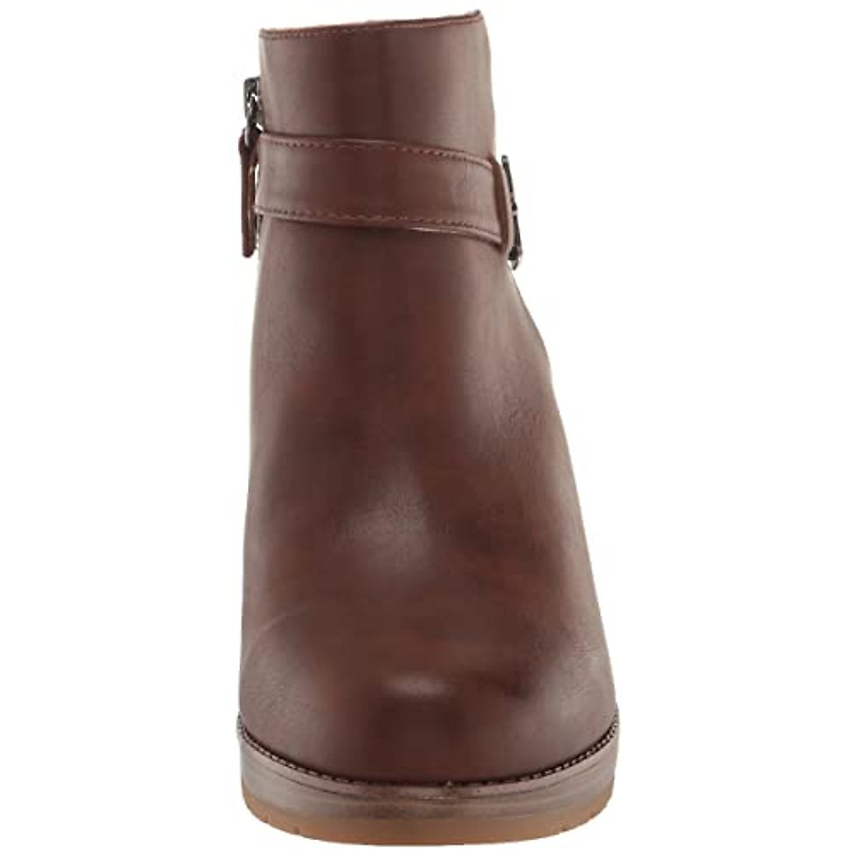 Dr. Scholl's Shoes Women's One Up Booties Ankle Boot, Copper Brown Synthetic, 8.5