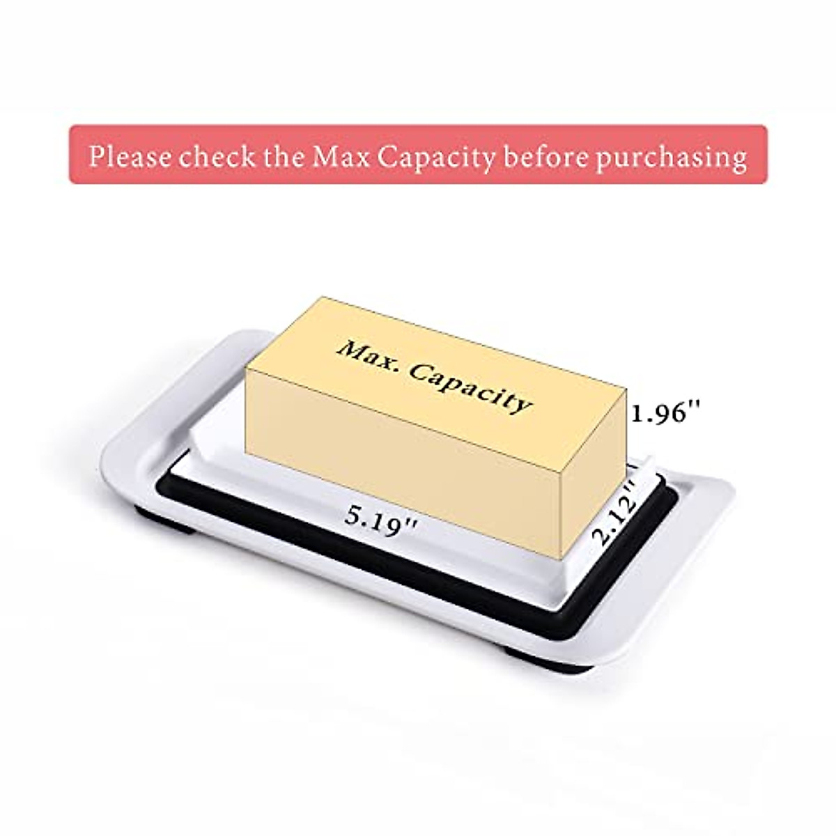 KITCHENDAO Airtight Butter Dish with Lid and Knife Spreader for Countertop and Refrigerator, Keep Butter Fresh, Easy Scoop, Dishwasher Safe, Plastic Butter Keeper Tray for West/ East Coast Butter