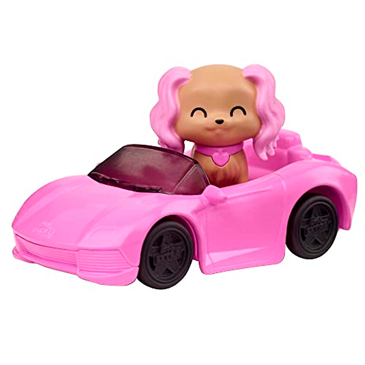 Barbie Extra Doll & Accessories with Long Brunette Styled Hair in Pink 2-Piece Outfit with Sparkly Jacket & Pet Puppy