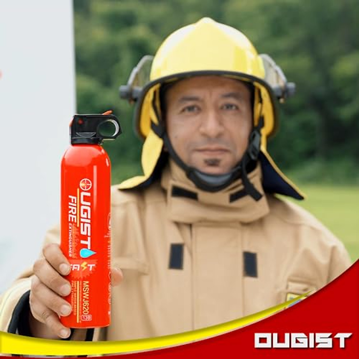 Ougist 6 Pcs Fire Extinguisher with Mount - 4 in-1 Fire Extinguishers for The House, Portable Car Fire Extinguisher, Water-Based Fire Extinguishers(620ml)