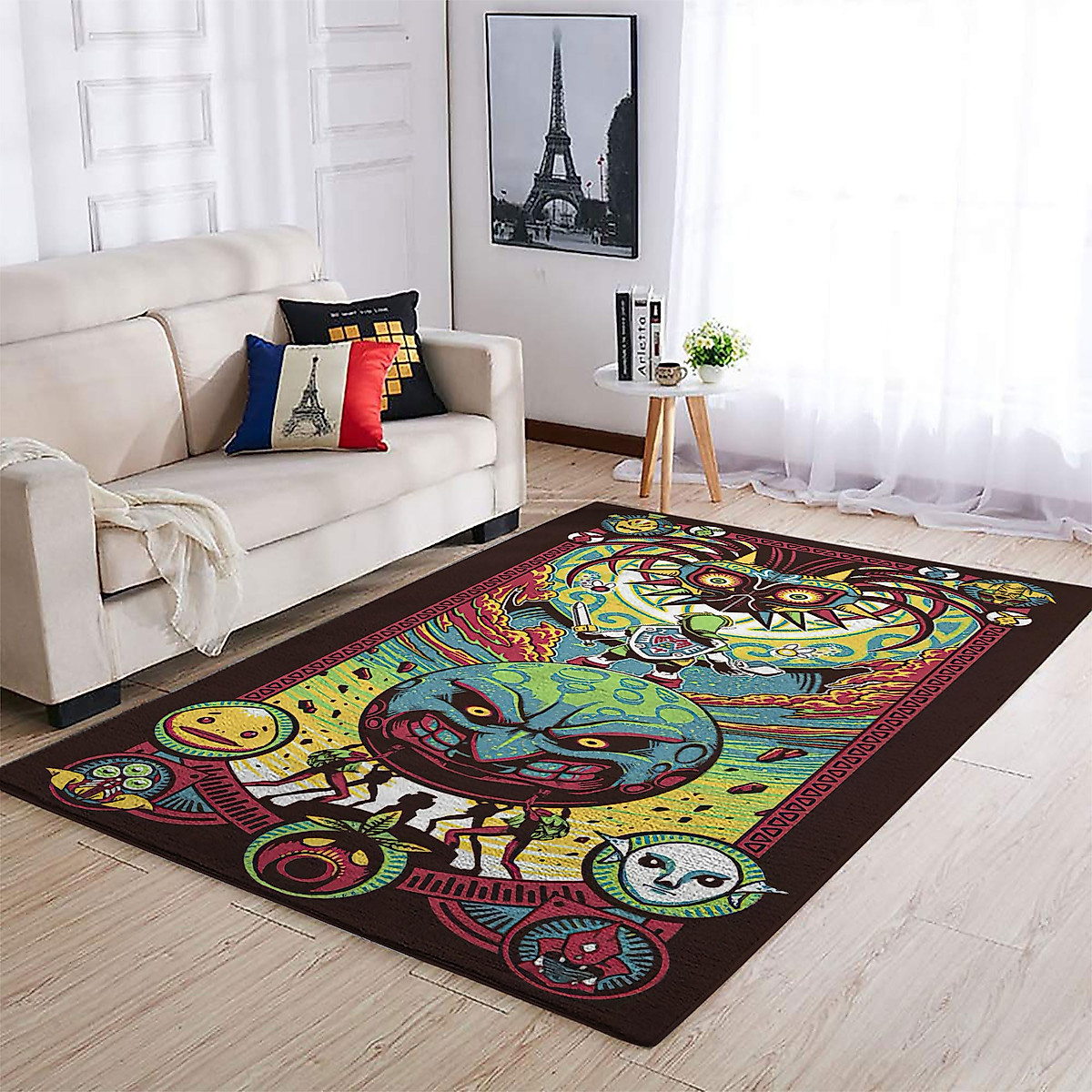 SHOUSE Legend of Zelda Rug, Gaming Carpet for Game Room, Kids Room Rug,Rugs for Living Room, Bedroom - Washable Rug, 8x10 Area Rugs - Home Decor Accent for Gaming Enthusiasts 1 (72 * 48 inches)