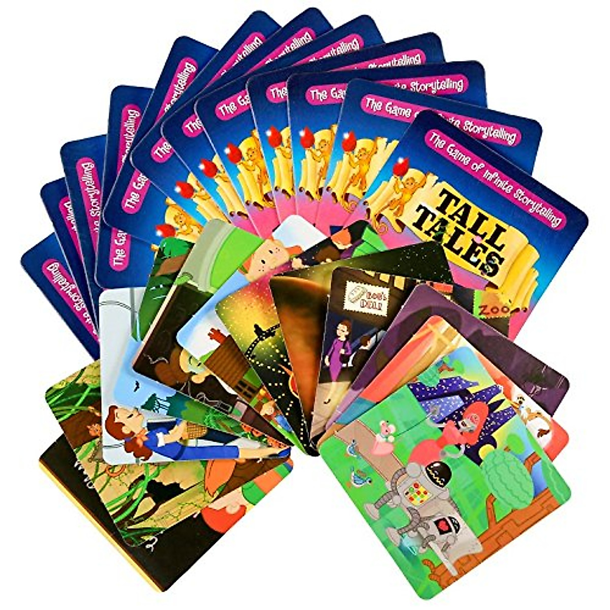 SCS Direct, Tall Tales Story Telling Board Game - The Educational Family Game of Infinite Storytelling -Award-Winning Educational Game, 5 Ways to Play - Promotes Creativity & Language Skill, Xmas Gift