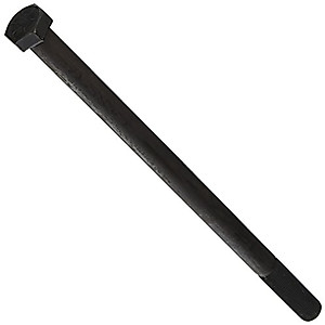 Steel Hex Bolt, Grade 8, Plain Finish, Hex Head, External Hex Drive, Meets ASME B18.2.1/SAE J429, 8-1/2" Length, Partially Threaded, 5/8"-11 UNC Threads, Imported
