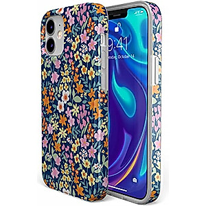 Casely iPhone 11 Case | Full Bloom | Navy Floral Case