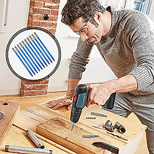 Uenhoy 10 Pcs Magnetic Phillips Screwdriver Bits Set 6 Inch Long Anti Slip Phillips Bits #2, 1/4 Inch Hex Shank (PH2 x 150MM)