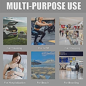 MOCARE Travel Duffel Bag, Sports Gym Tote Carry on Bags for Women, Foldable Lightweight Overnight Shoulder Weekender Shopping Hospital Handbag with Shoes Compartment (Purplish Red)