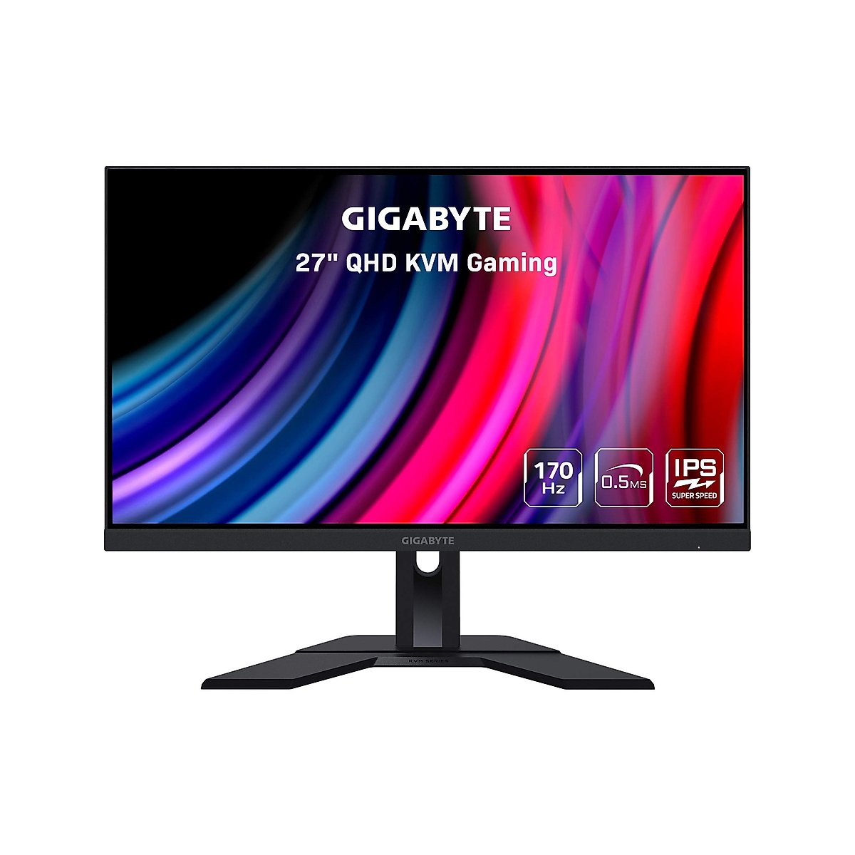 GIGABYTE M27Q-SA-R 27" 170Hz 1440P KVM Gaming Monitor, 2560 x 1440 SS IPS Display, 0.5ms (MPRT) Response Time, HDR Ready, FreeSync Premium, 1x Display Port 1.2, 2X HDMI 2.0, 1x USB Type-C (RENEWED)