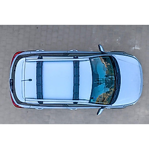 2 PCS/Set Self-Inflating Soft Roof Rack Pads, Universal Car Soft Roof Rack Pads for Kayaks/Surfboard/Paddleboard/SUP/Snowboard, with 2 Tie Down Straps