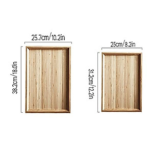 Serving Tray Household Tea Tray Rectangular Tray Household Breakfast Restaurant Tea Tray Fruit Tray Dessert Tray (Size : Small)