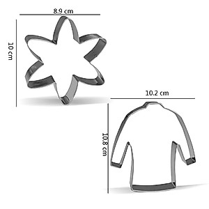 Science Chemistry Cookie Cutter Set - 8 Piece - Stainless Steel