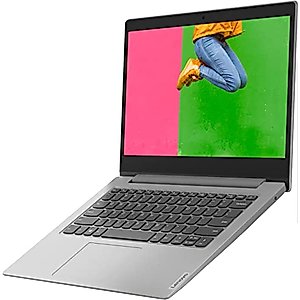 Lenovo IdeaPad 1 Silver Slim Laptop Intel Processor N4020 up to 2.8Ghz 4GB DDR4 128GB SSD 14in FHD LED HDMI Win 11 Webcam (LE14-Renewed)