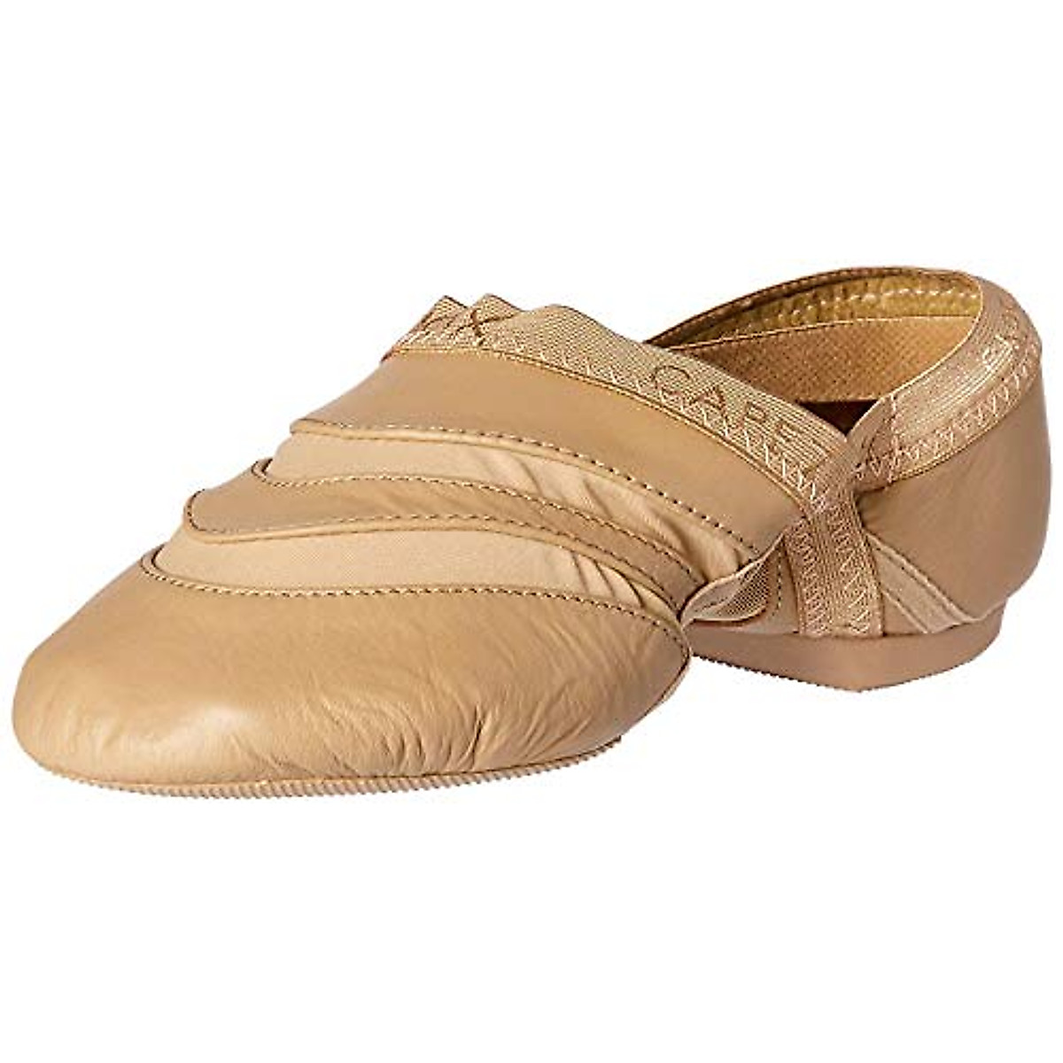 Capezio Women's Freeform Jazz Shoe, Caramel, 13.5 Wide