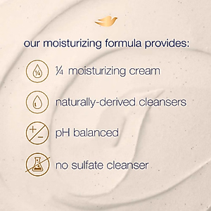 Dove Scrub Crushed Almond & Mango Butter For Silky Smooth Skin Body Scrub Exfoliates & Restores Skin's Natural Nutrients 10.5 oz