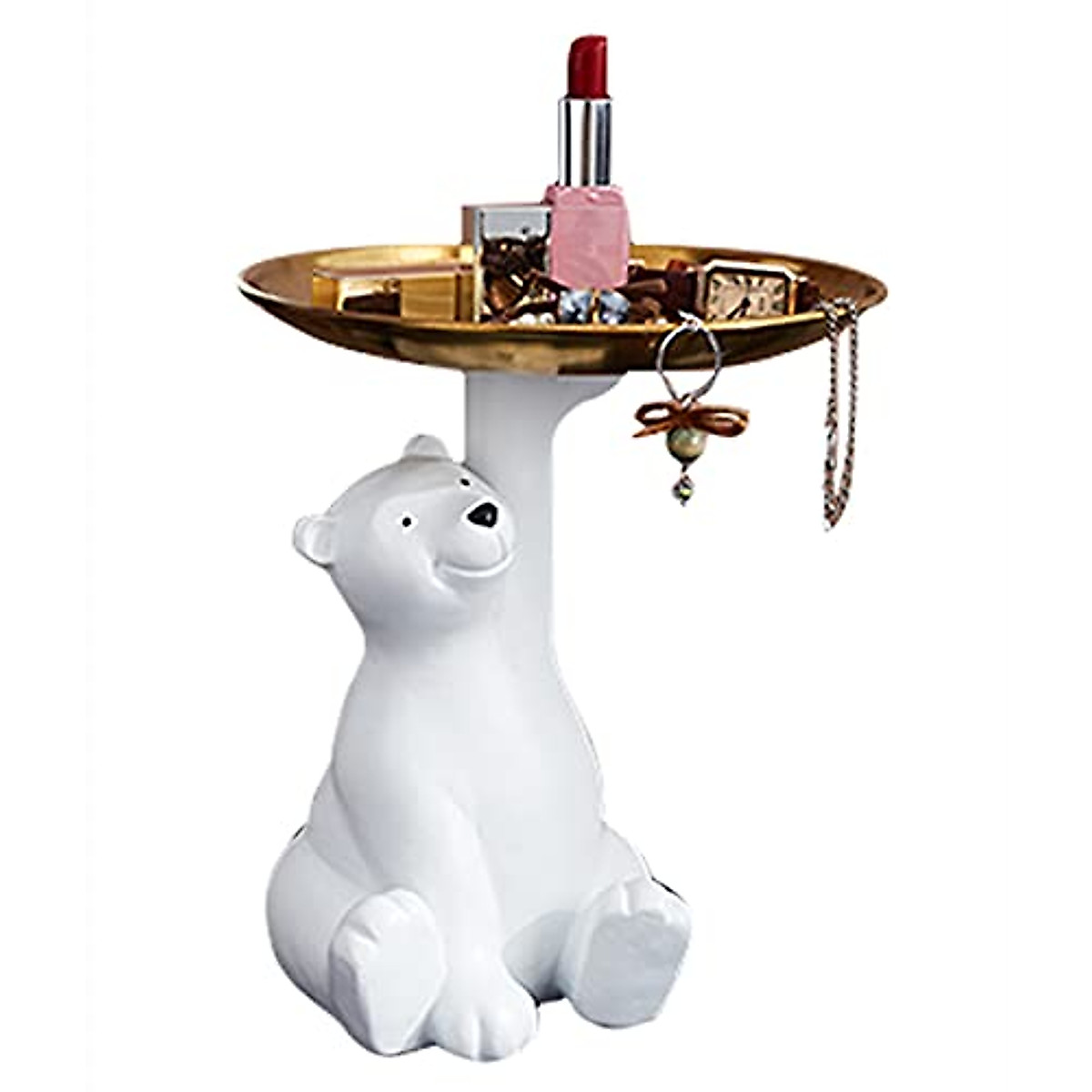 Key Tray for Entryway Table，Jewelry Tray，Cosmetic Storage Tray，Multi-Purpose Decorative Storage Tray for Bedroom and Living Room