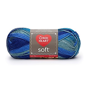 Red Heart Bulk Buy Soft Yarn (3-Pack) Seaglass E728-9983